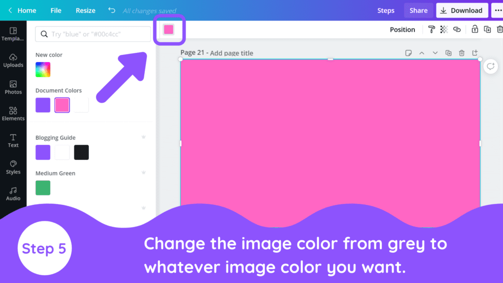 How to Add a Color Overlay to Images in Canva - Blogging Guide