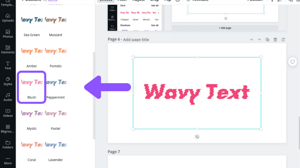 Canva Wavy Text Effect: How to Create Wavy Text in Canva - Blogging Guide