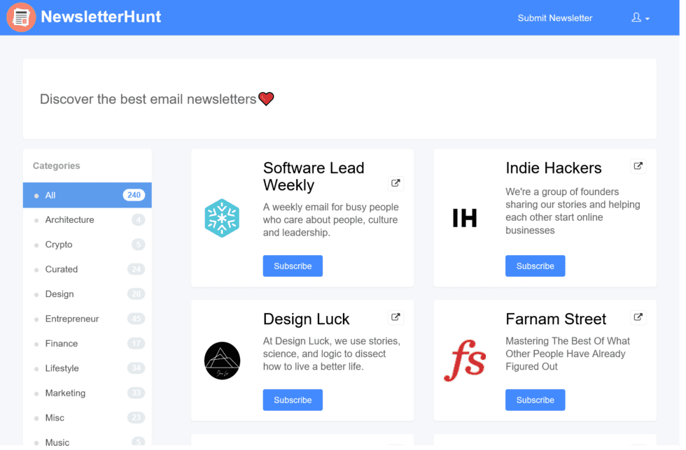 The Ultimate List of Newsletter Directories - Blogging Guide