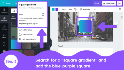 How to Add a Gradient in Canva - Blogging Guide