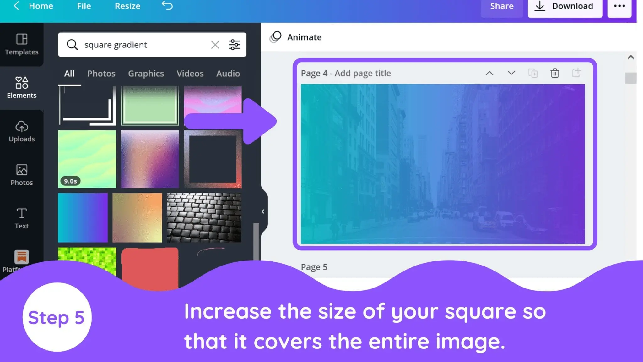 How to Add a Gradient in Canva - Blogging Guide