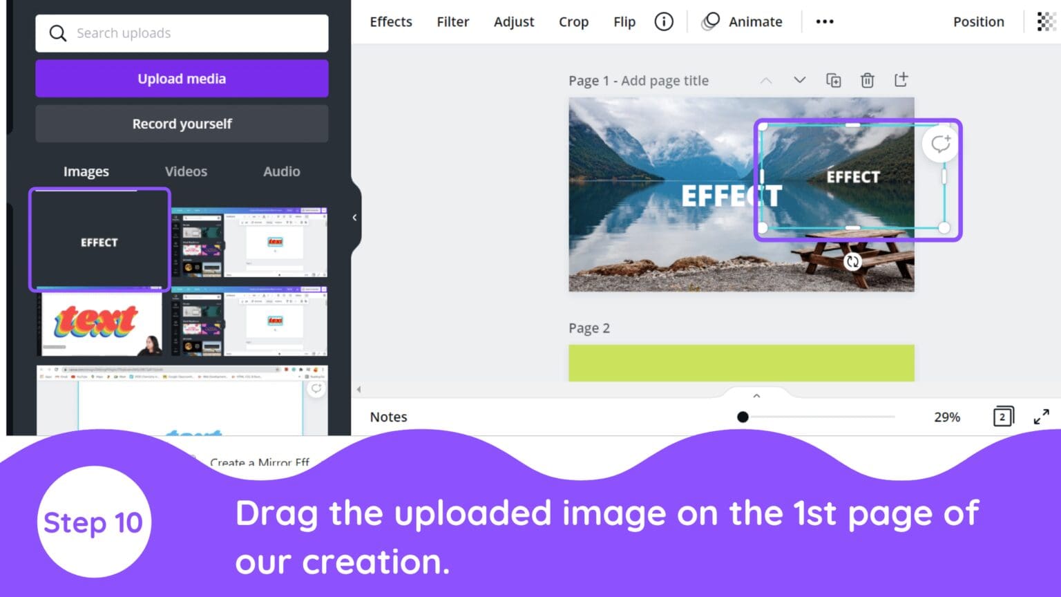 Canva Mirror Effect: How to Use Canva to Create a Mirror Effect with ...