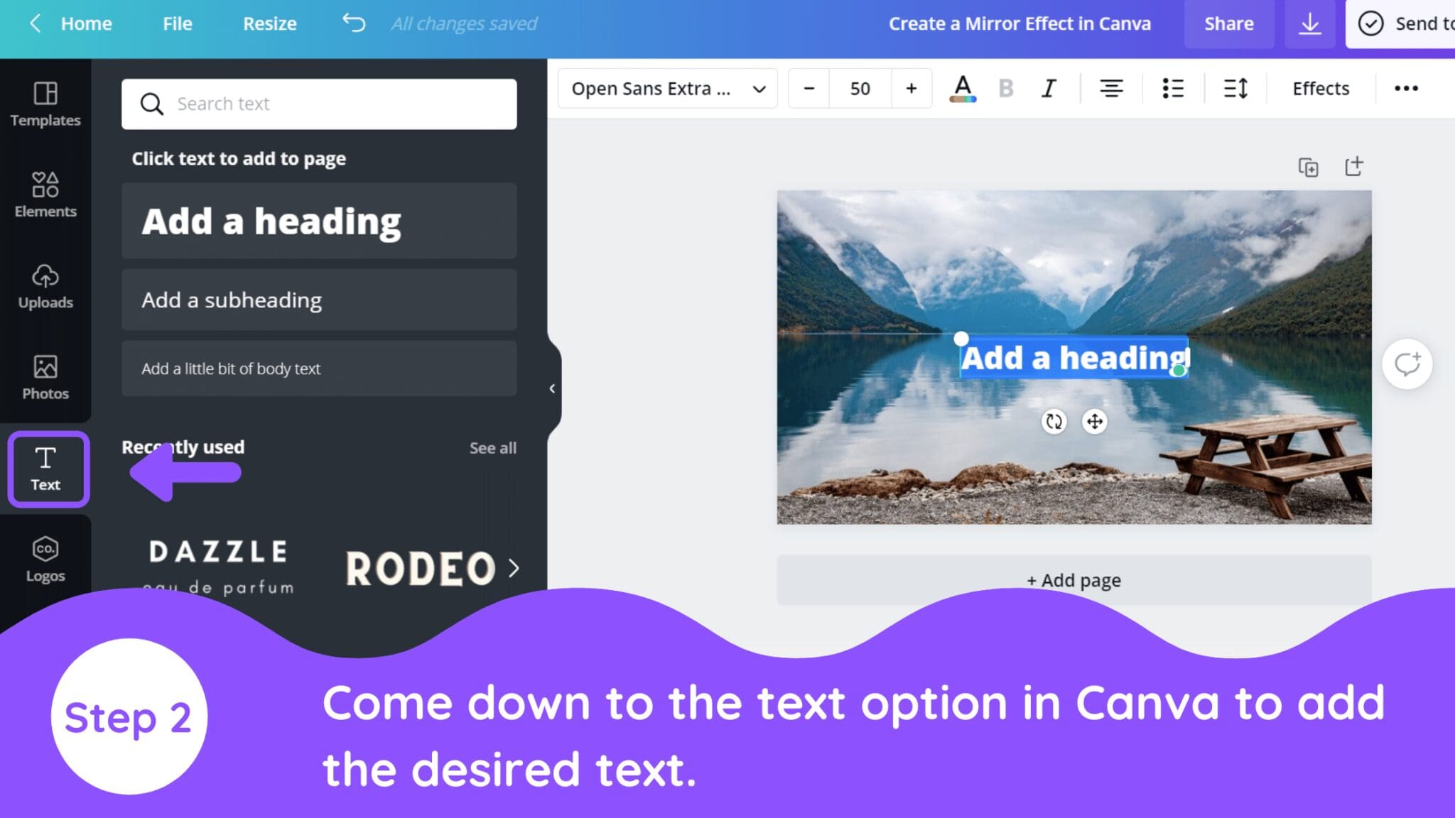 Canva Mirror Effect: How to Use Canva to Create a Mirror Effect with Text - Blogging Guide