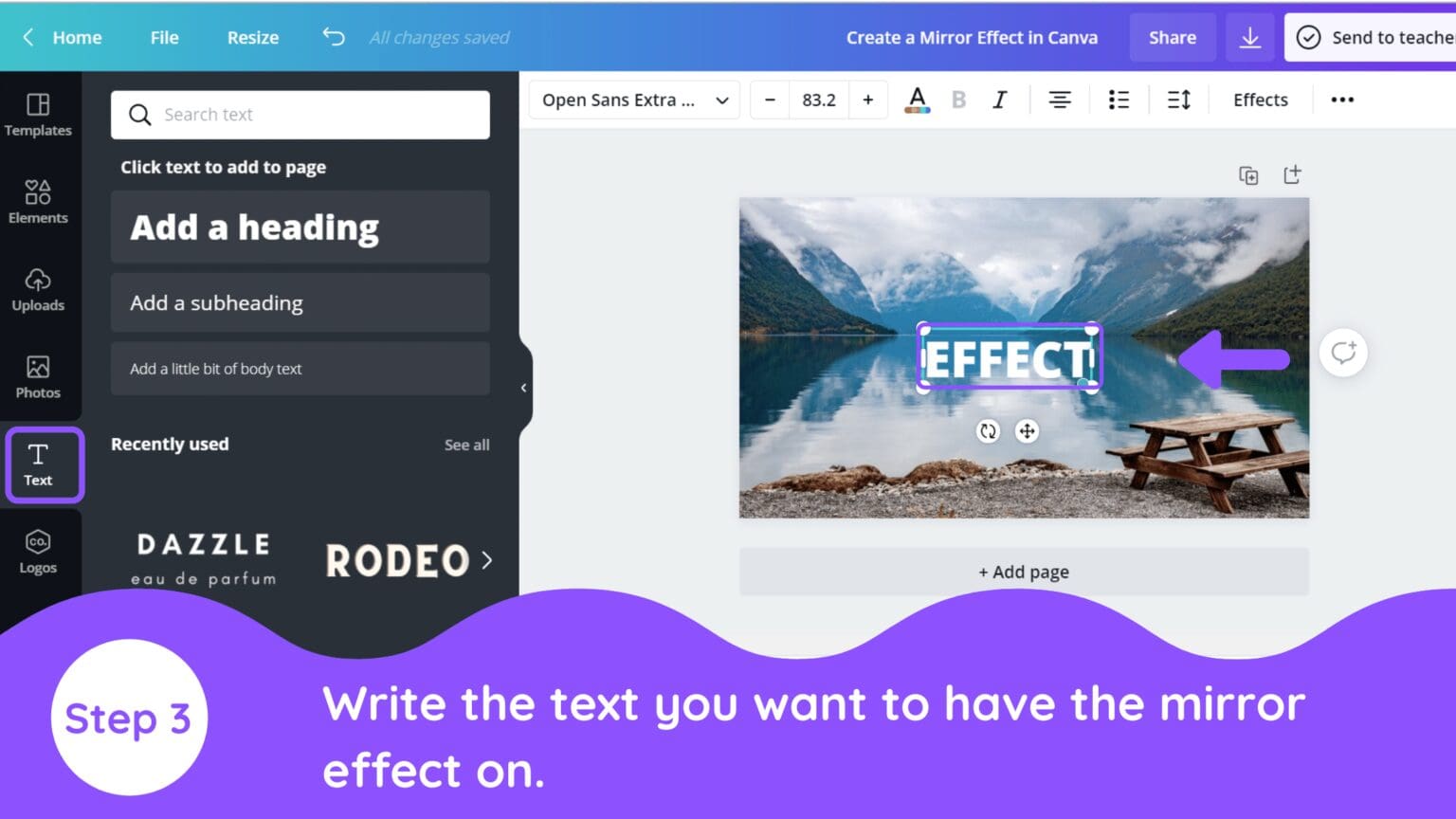 Canva Mirror Effect: How to Use Canva to Create a Mirror Effect with ...