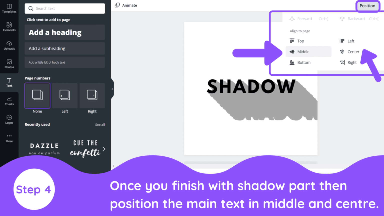 How to Create a Long Shadow Effect in Canva - Blogging Guide