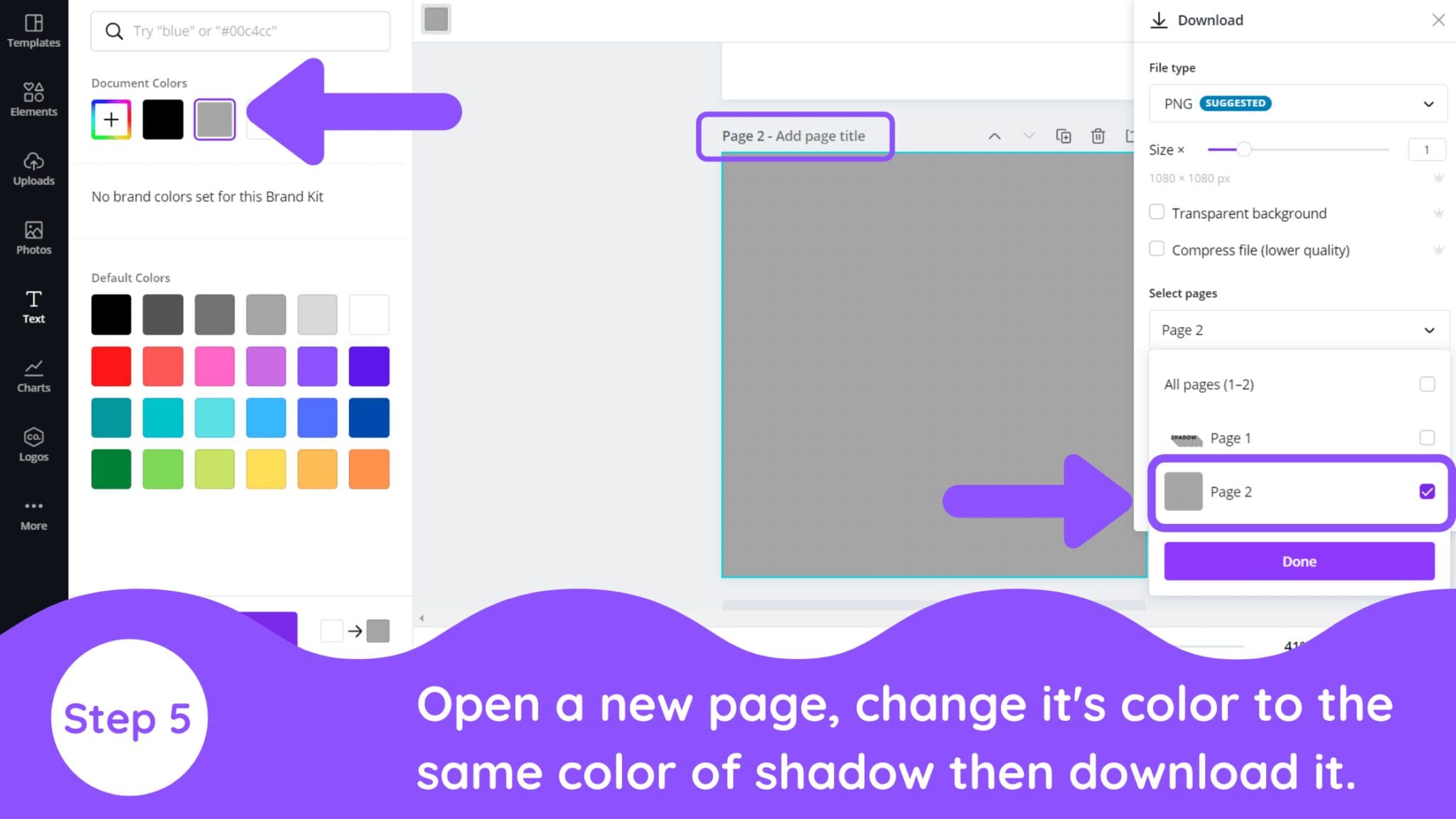 How to Create a Long Shadow Effect in Canva - Blogging Guide