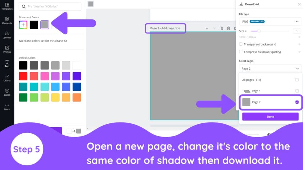 How to Create a Long Shadow Effect in Canva - Blogging Guide