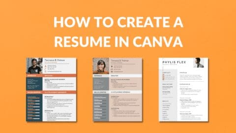 How to Create a Resume in Canva - Blogging Guide
