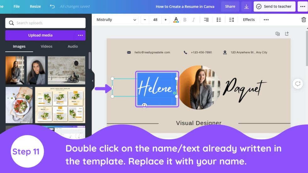 How to Create a Resume in Canva - Blogging Guide