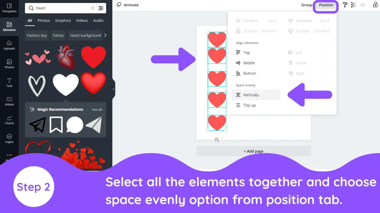 How to Evenly Space Elements in Canva - Blogging Guide