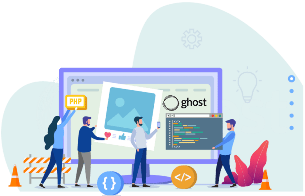 Amazing Ghost Website Examples - Blogging Guide
