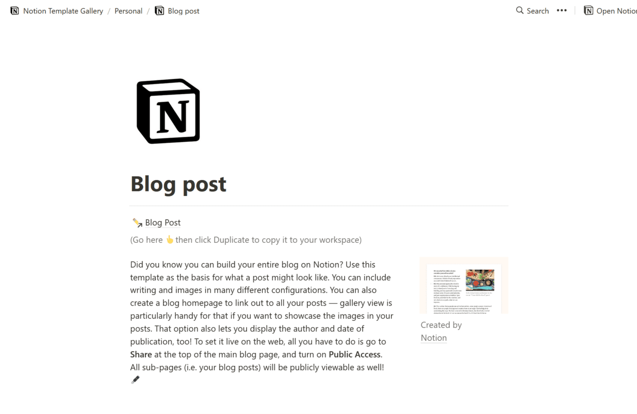 How to Create a Blog with Notion - Blogging Guide