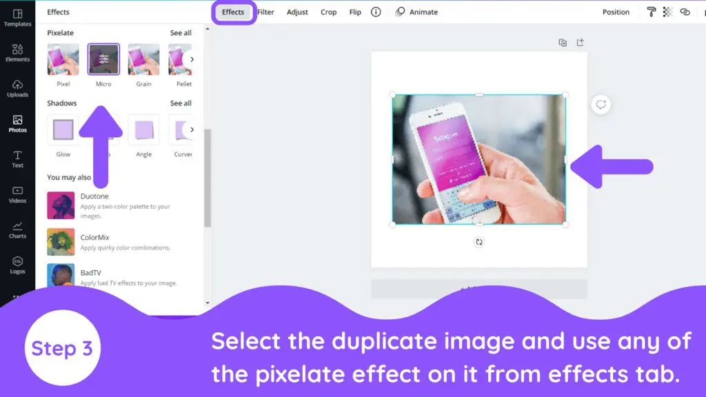 How to Create a Pixelated Effect in Canva - Blogging Guide