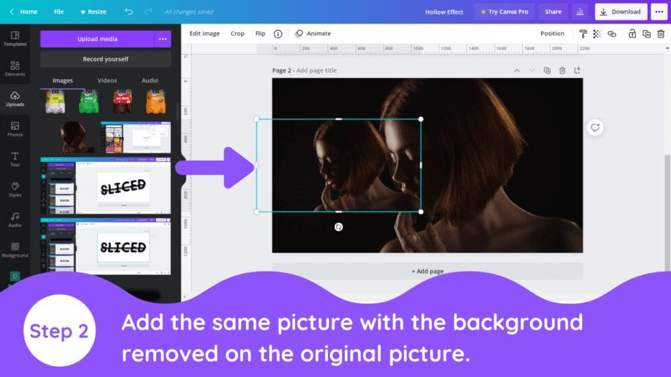 How to Create a Hollow Text Effect in Canva - Blogging Guide