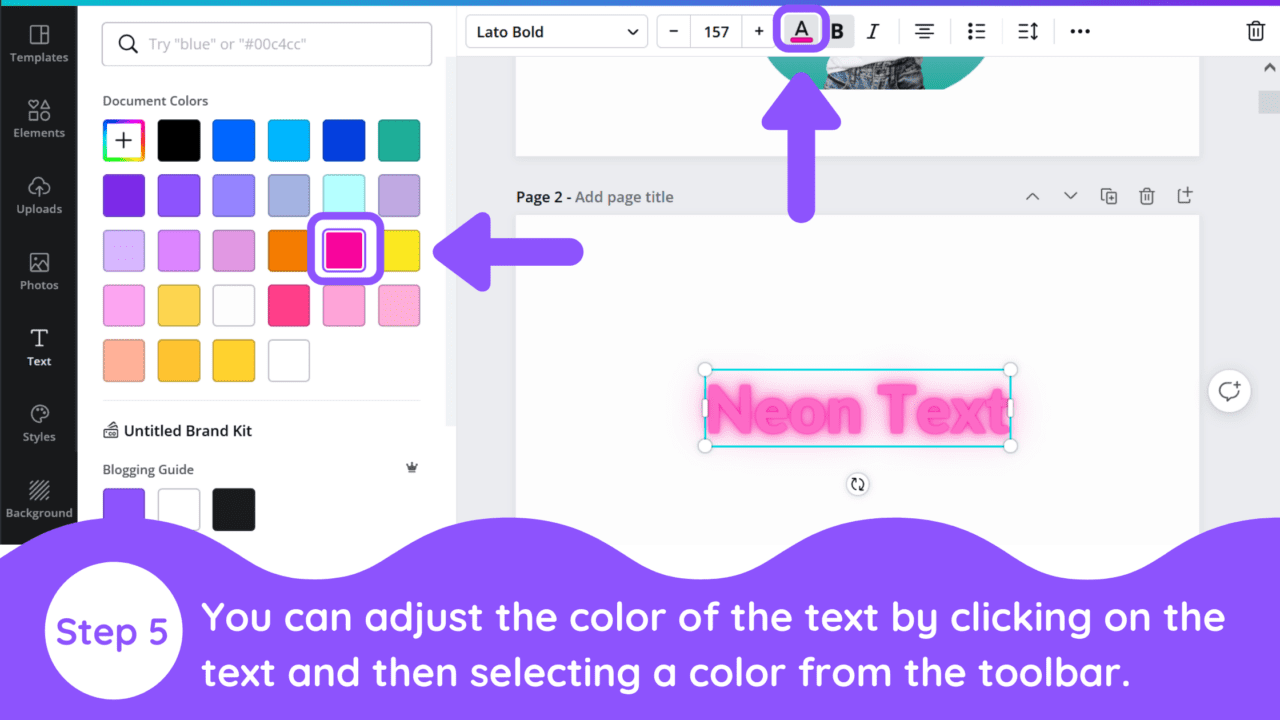 How to Create a Neon Text Effect - Blogging Guide