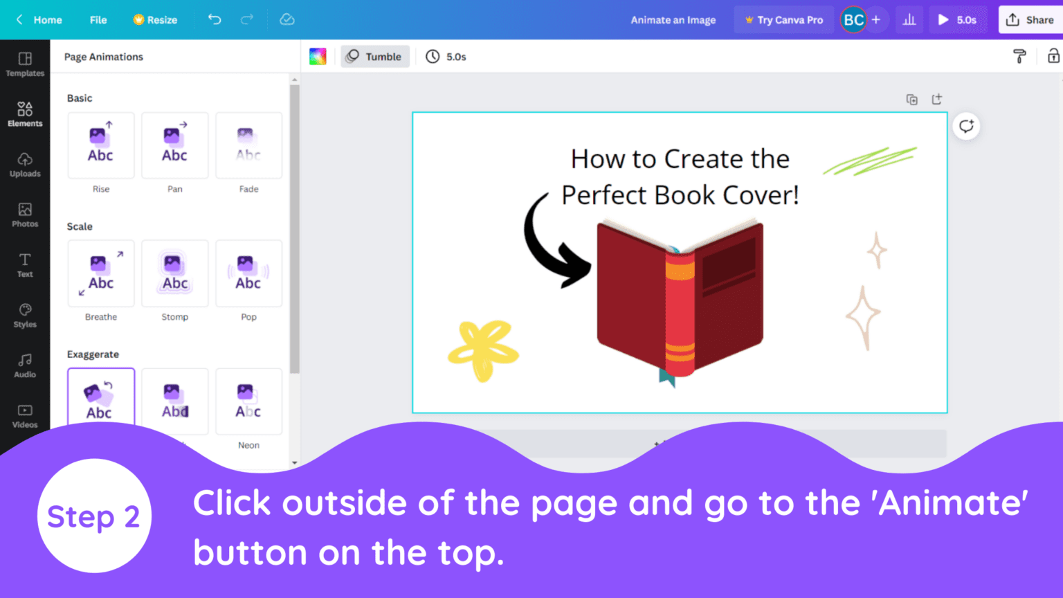 How to Animate an Image in Canva (Instant Animation Effect) - Blogging ...