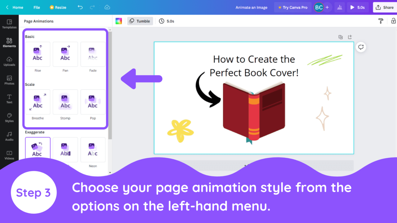 How to Animate an Image in Canva (Instant Animation Effect) - Blogging ...