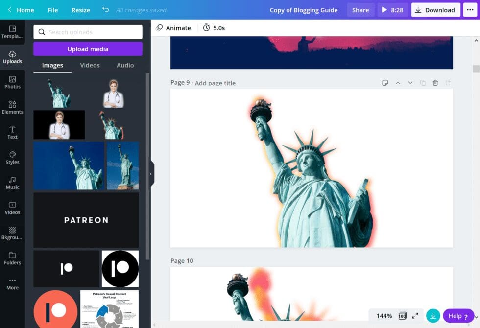 How to Create a Glowing Outline Effect in Canva - Blogging Guide