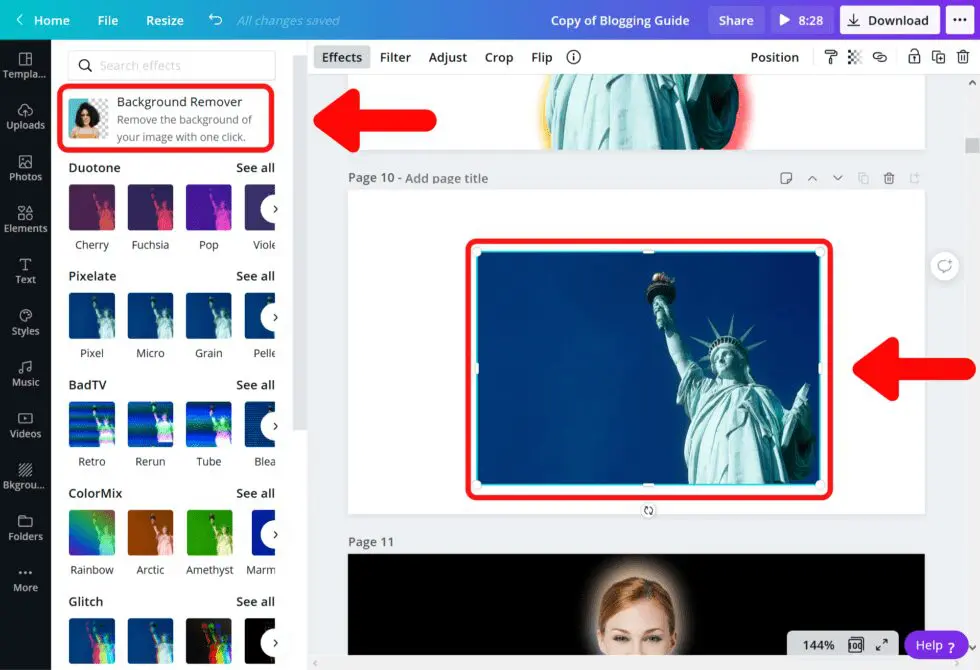 How to Create a Glowing Outline Effect in Canva - Blogging Guide