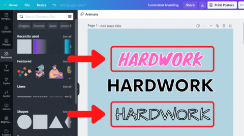 How to Outline Text in Canva: Text Outline Effect - Blogging Guide