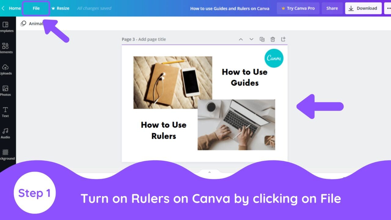 How to Use Rulers and Guides in Canva - Blogging Guide