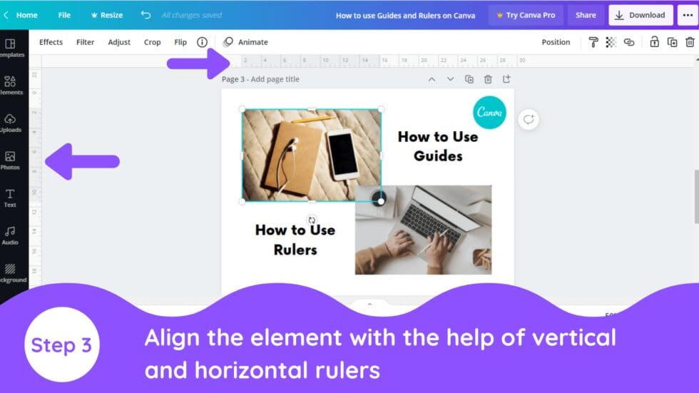 How to Use Rulers and Guides in Canva - Blogging Guide