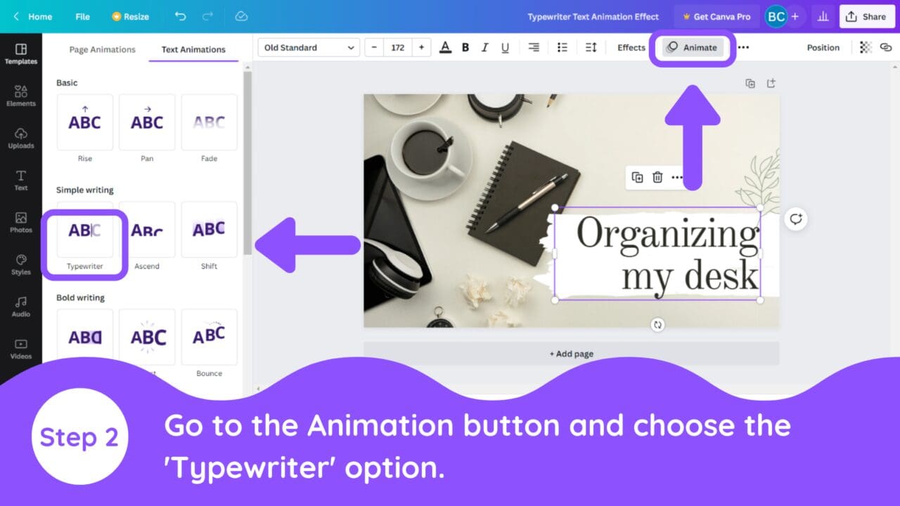How to Create a Typewriter Effect in Canva - Blogging Guide