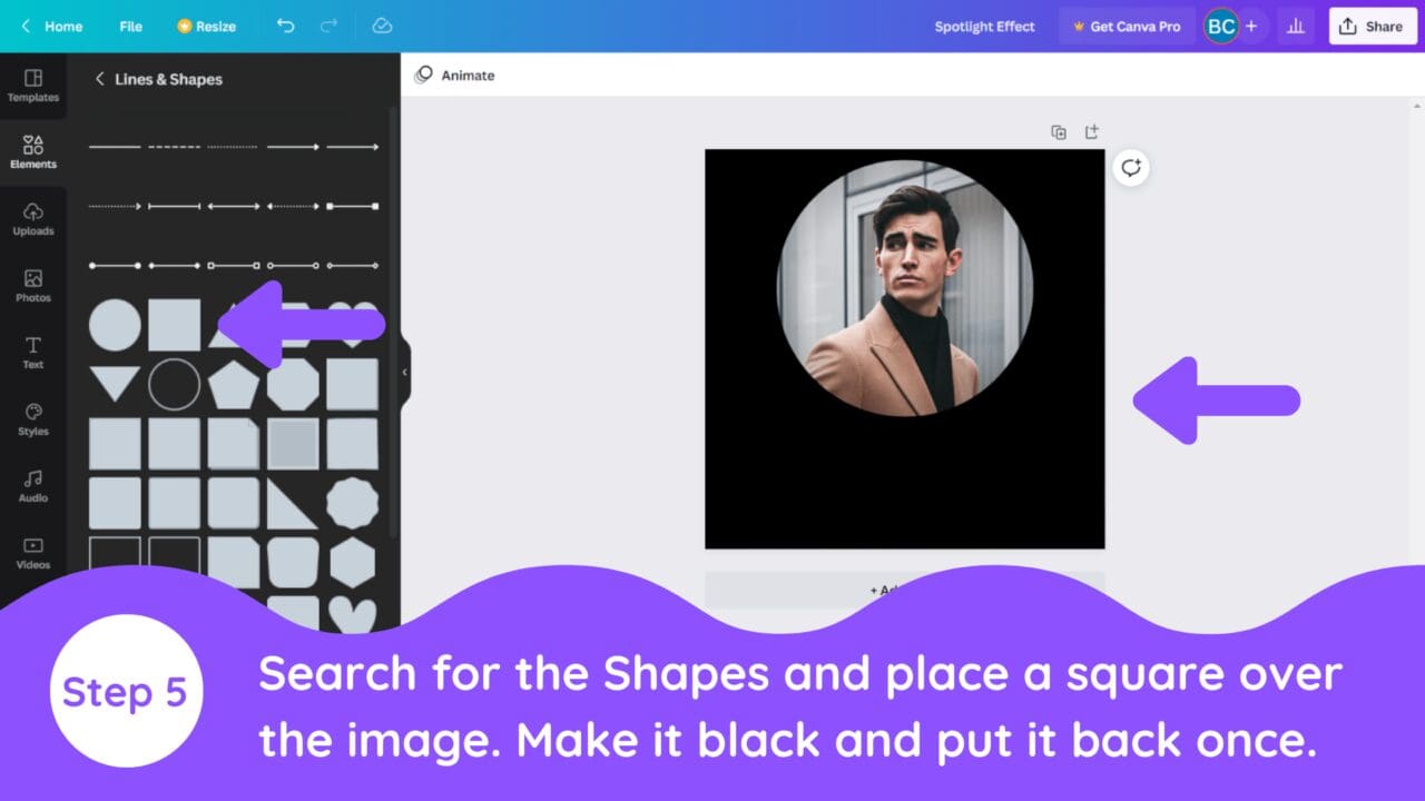 How to Create a Spotlight Effect in Canva - Blogging Guide