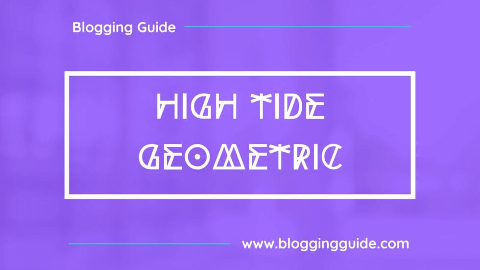Best Geometric Fonts in Canva - Blogging Guide