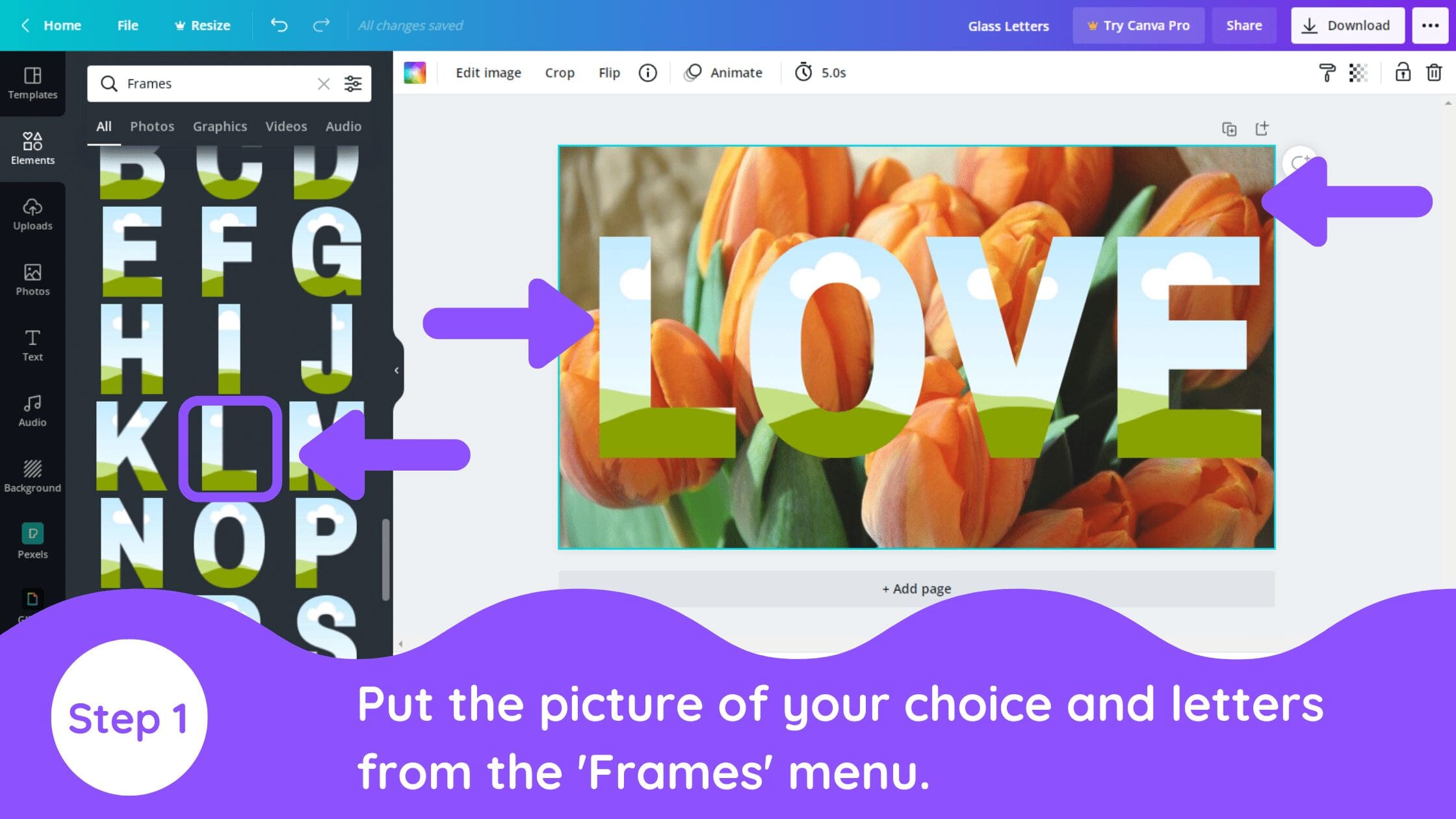 How to Create a Glass Letter Effect in Canva - Blogging Guide