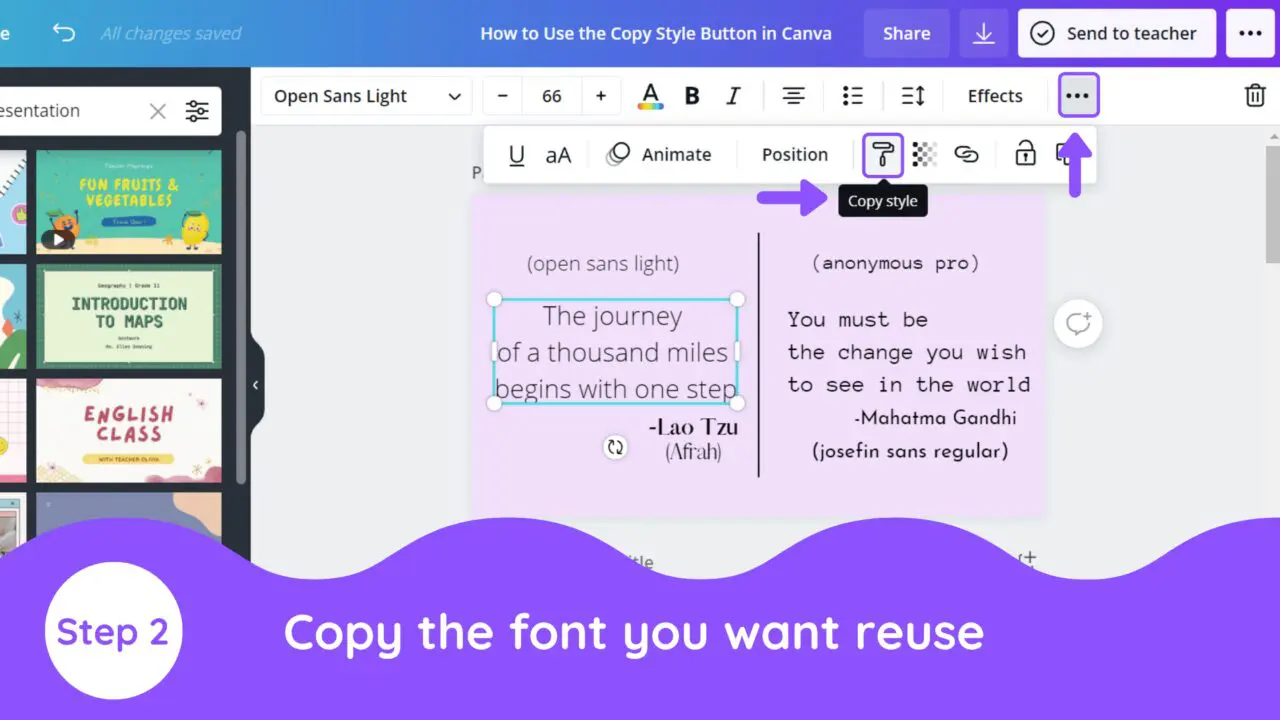 How to Use the Copy Style Button in Canva (Paint Brush) - Blogging Guide
