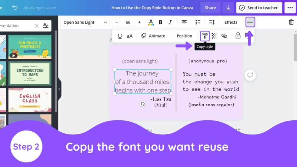 How to Use the Copy Style Button in Canva (Paint Brush) - Blogging Guide