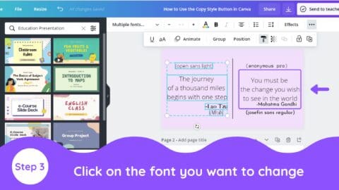 How to Use the Copy Style Button in Canva (Paint Brush) - Blogging Guide