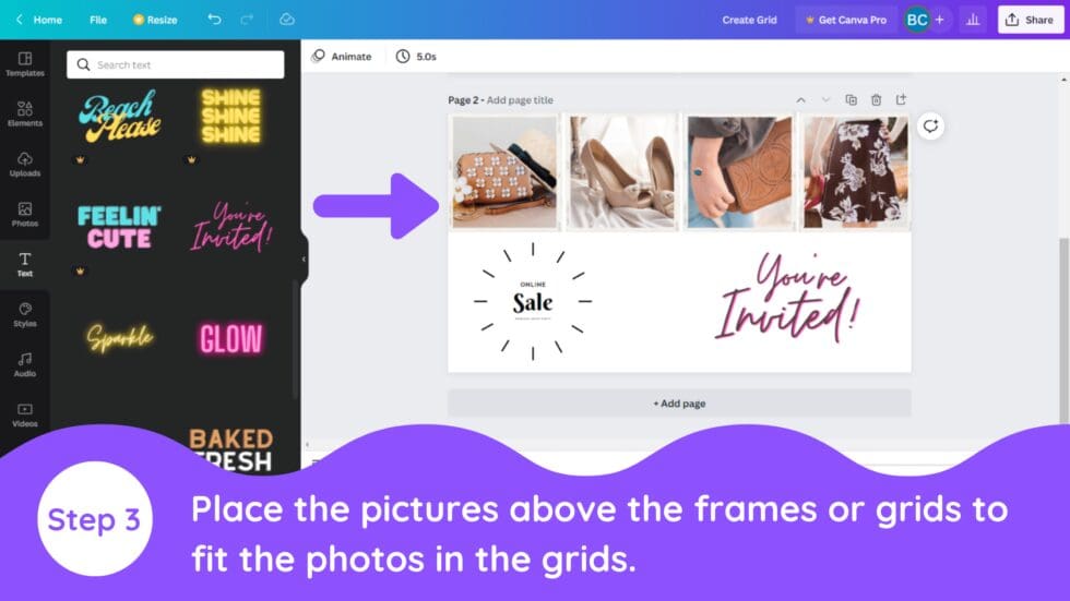 How to Make a Grid in Canva - Blogging Guide