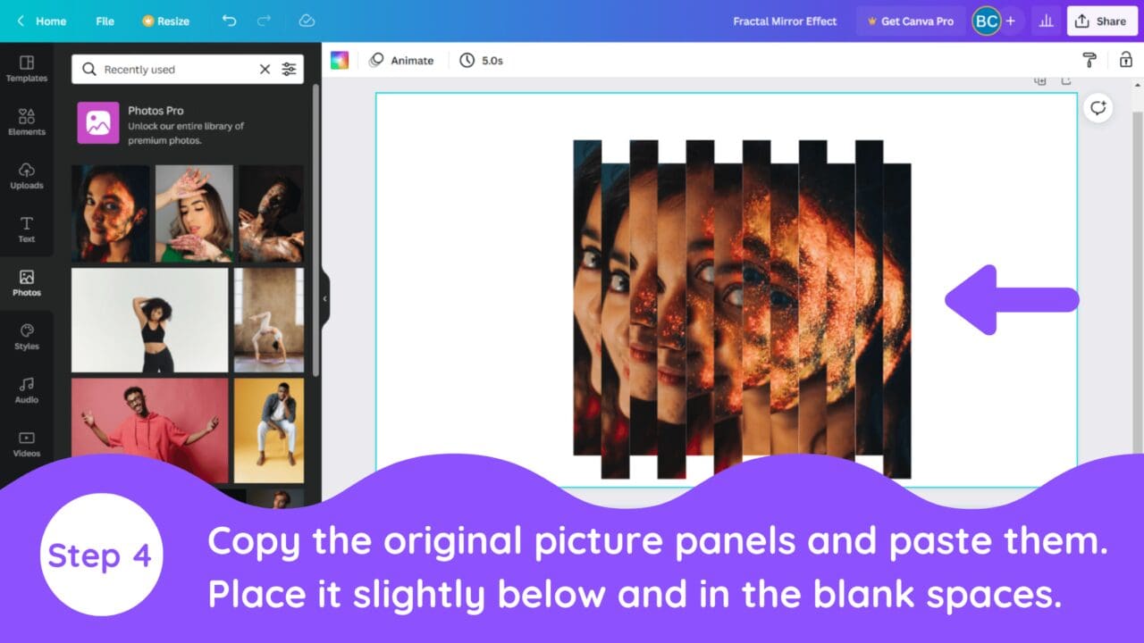 How to Create a Fractal Mirror Effect in Canva - Blogging Guide