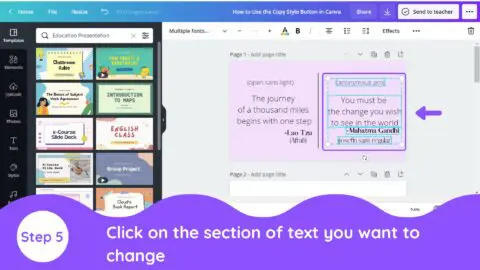 How to Use the Copy Style Button in Canva (Paint Brush) - Blogging Guide
