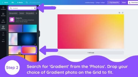 How to Create Gradient Frames and Lines in Canva - Blogging Guide