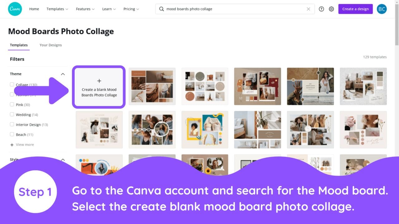 How to Create a Mood Board in Canva - Blogging Guide