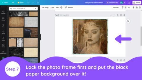 How to Create a Textured Vintage Photo Effect in Canva - Blogging Guide
