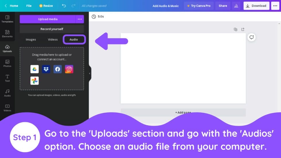How To Add Audio Or Music To Canva Blogging Guide