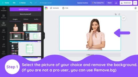 How to Add a Dashed Outline in Canva - Blogging Guide