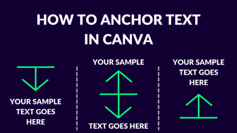 How to Anchor Text in Canva - Blogging Guide
