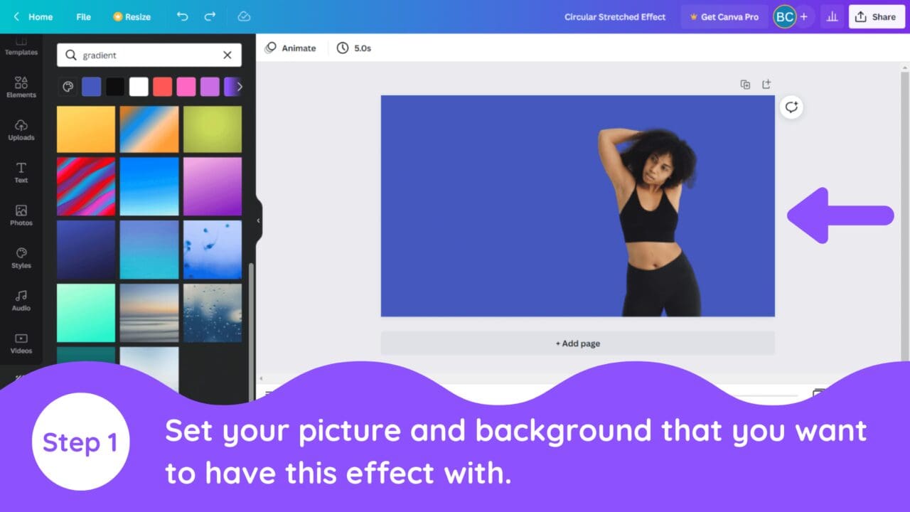 How to Create a Circular Stretch Pixel Effect in Canva - Blogging Guide