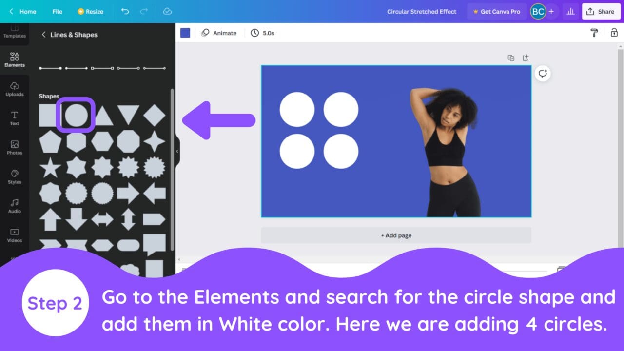 How to Create a Circular Stretch Pixel Effect in Canva - Blogging Guide