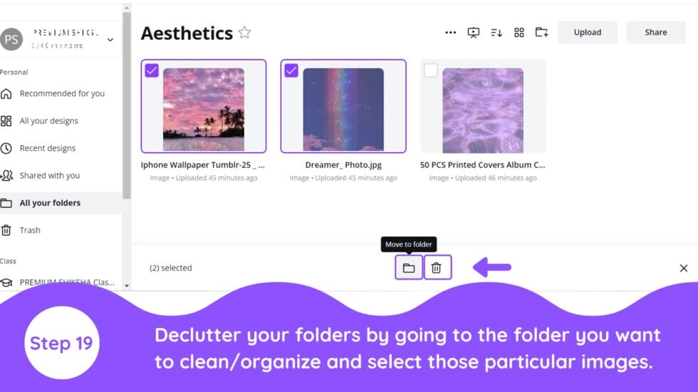 How to Stay Organized in Canva - Blogging Guide