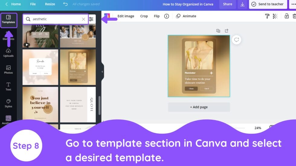 How to Stay Organized in Canva - Blogging Guide