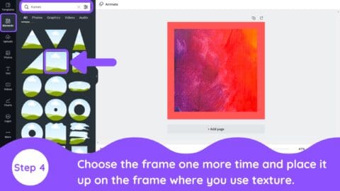 How to Create a Textured Frame in Canva - Blogging Guide