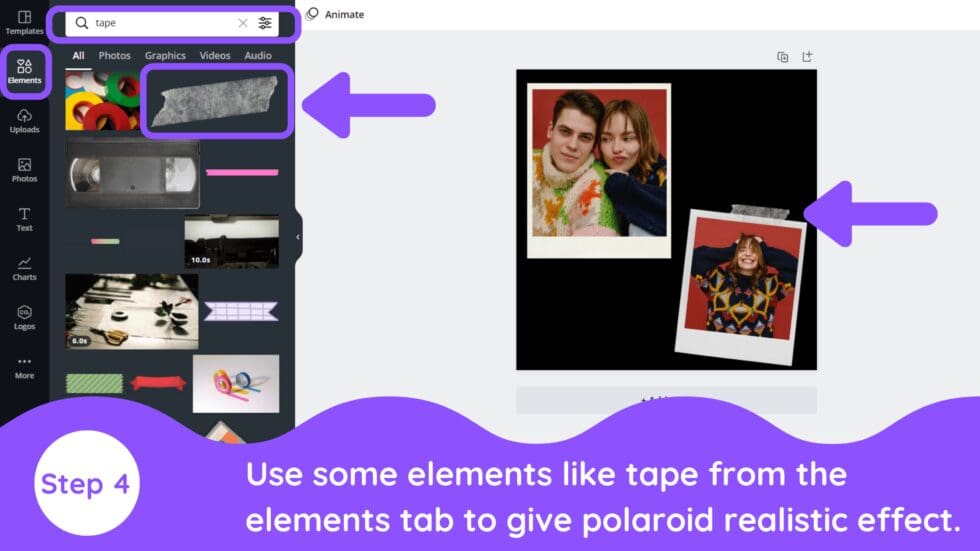 How to Create a Realistic Polaroid Photo Effect in Canva - Blogging Guide