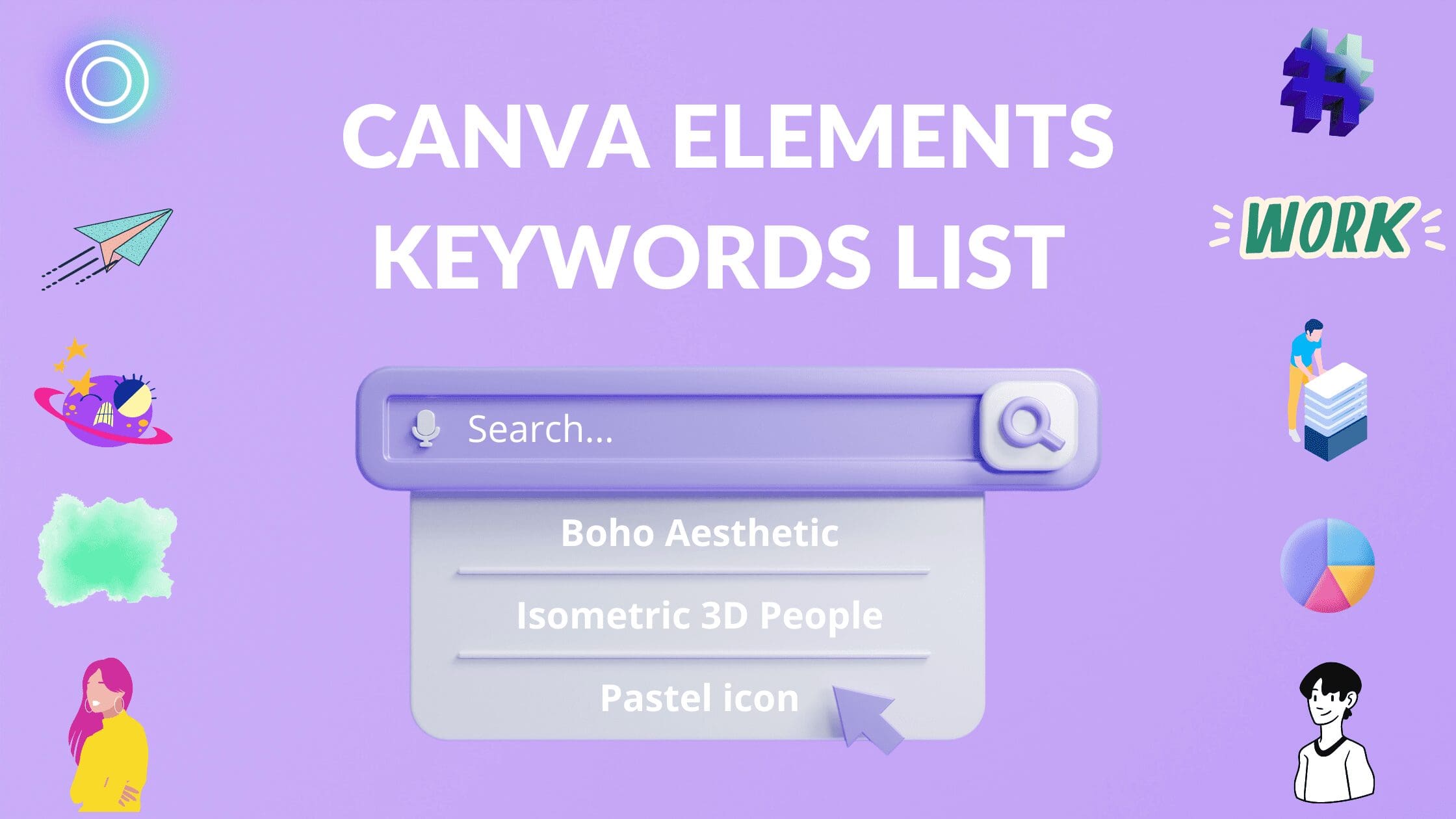Canva Elements Keywords List Blogging Guide