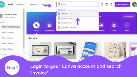 How to Make an Invoice in Canva - Blogging Guide